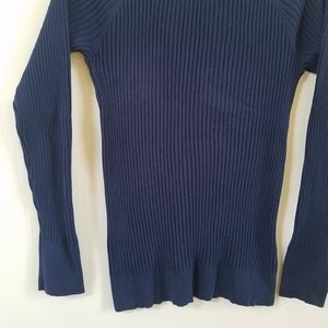 Victoria's Secret | Sweaters | Victorias Secret Navy Blue Ribbed ...